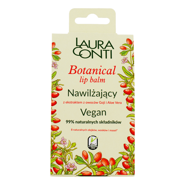 Laura Conti Botanical Vegan Moisturizing Lip Balm with Goji Berry and ...