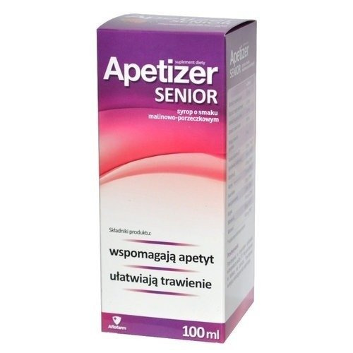 Aflofarm Apetizer Senior raspberry- currant syrup 100ml | Supplements ...