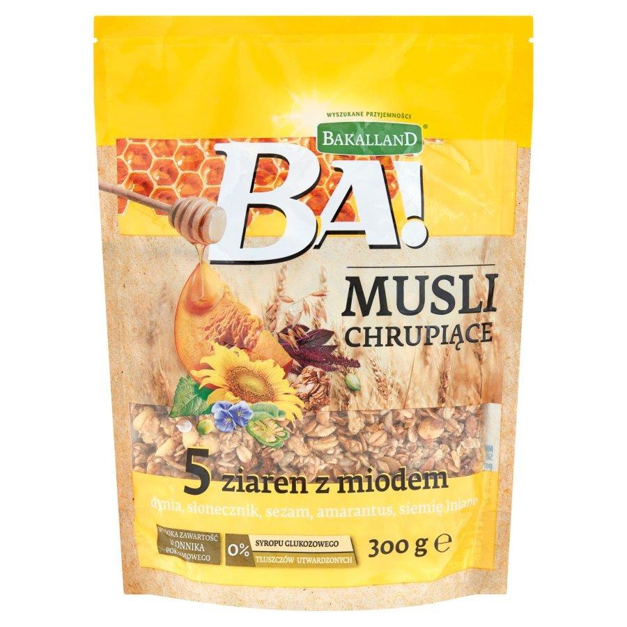 Bakalland Ba! 5 Crunchy Muesli with Honey 300g | Food \ Breakfast ...