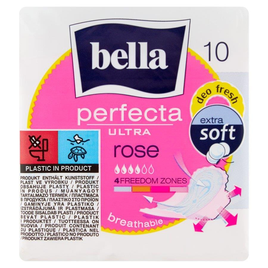 Bella Perfecta Ultra Rose Extra Soft Sanitary Pads 10 Pieces | Body ...
