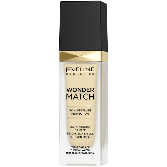 Eveline Wonder Match Luxurious Foundation Adapting to Skin Tone 01 ...