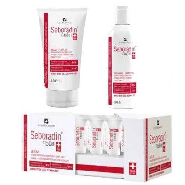 Seboradin FitoCell Shampoo Mask and Ampoules with Stem Cells for Weak ...