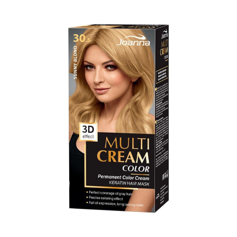 Joanna Multi Cream Permanent Intensive Hair Color Dye Care 30.5 Sunny ...