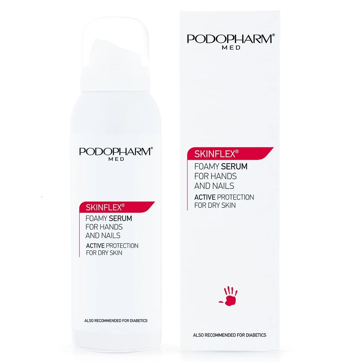 Podopharm Med Skinflex Hand and Nail Serum Foam for Dry Cracked and Dehydrated Skin 125ml | Body ...