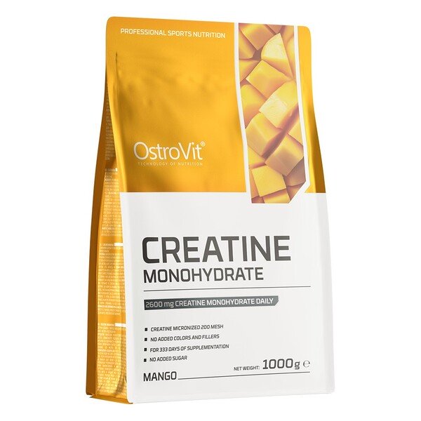 OstroVit Creatine Monohydrate, Mango - 1000g | For Athletes \ Creatine