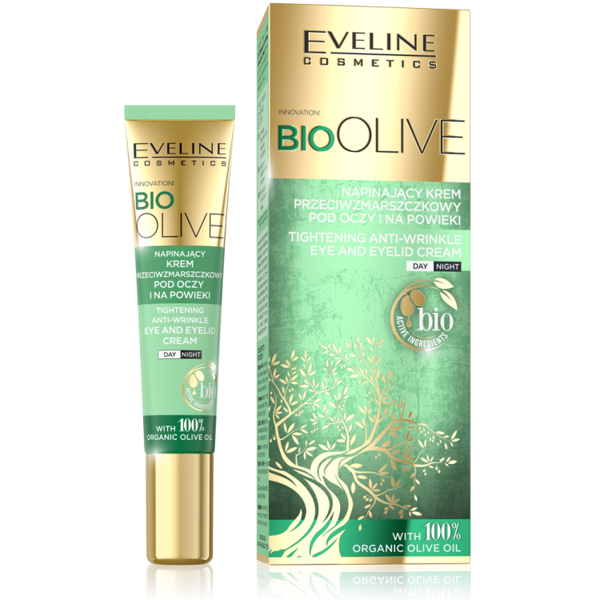 Eveline Bio Olive TightenIng Anti-Wrinkle Eye and Eyelid Cream 20ml ...