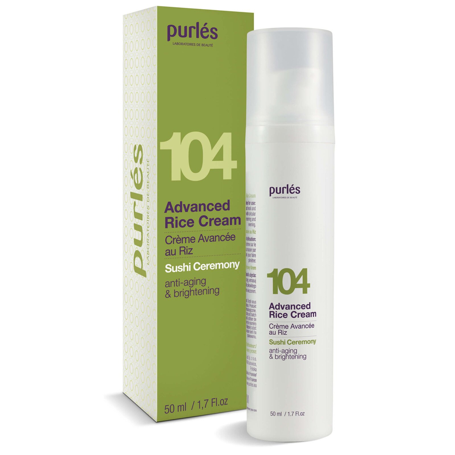 Purles 104 Sushi Ceremony Advanced Rice Cream for Mature Skin Day and ...