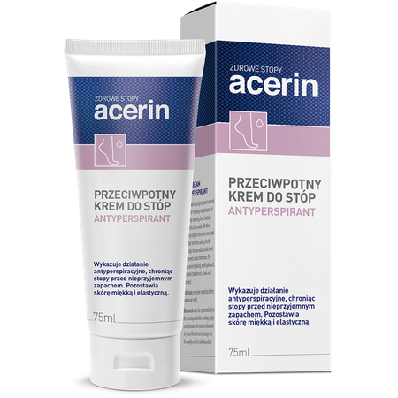 Acerin Antyperspirant Przeciwpotny Krem do Codziennej Pielęgnacji Stóp ...