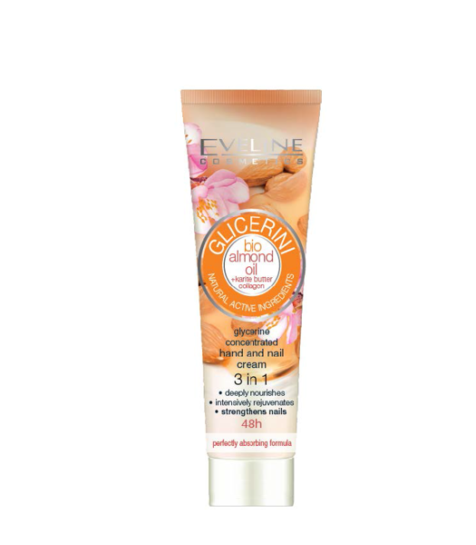 Eveline Glicerini Concentrated Nourishing Hand and Nail Cream with Bio ...