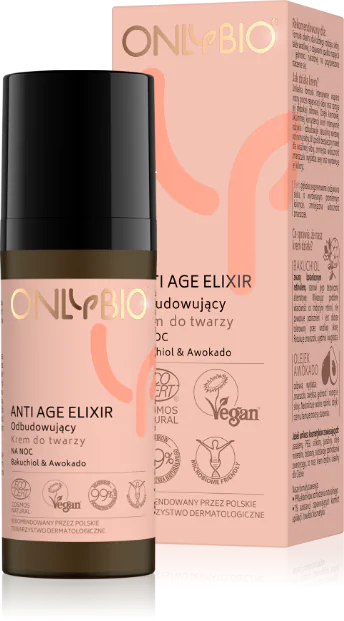 OnlyBio Anti Age Elixir Odbudowujący Krem do Twarzy z Bakuchiolem i ...